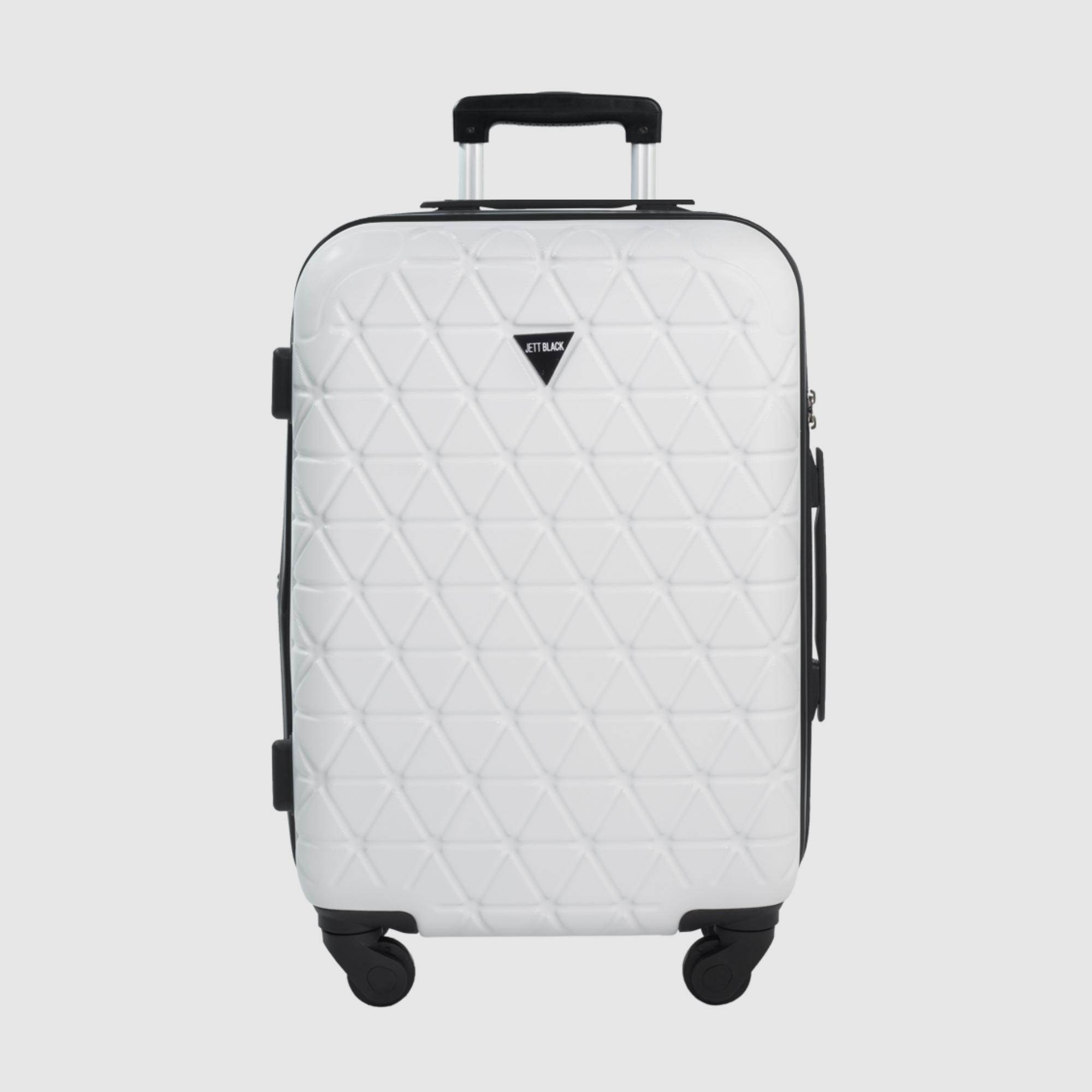 20" Luggage Iceberg White Paragon Small Suitcase - Jett Black – J E T T ...